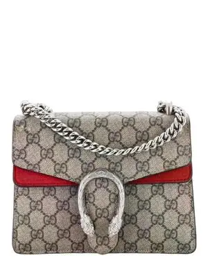 Gucci Dionysus Mini Crossbody Bag In Gg Coated Canvas - Brown