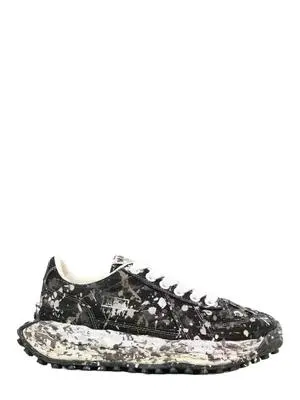 Mihara Yasuhiro Paint-splatter Sneakers - Black