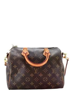 LOUIS VUITTON Monogram Canvas Speedy Bandouliere 25 Satchel - Brown