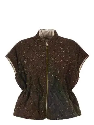 FABIANA FILIPPI Fabiana Filippi Quilted Sequin Gilet