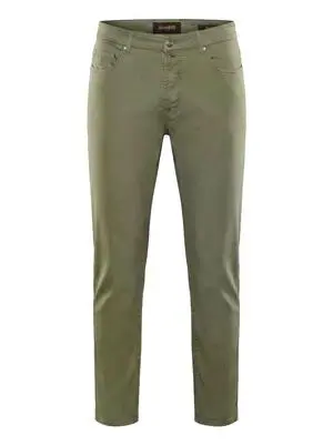 MOORER Slim-fit Trousers - Green