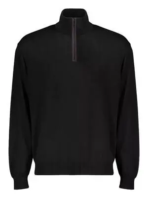 Paul & Shark Zip-fastening High-neck Sweater - Black