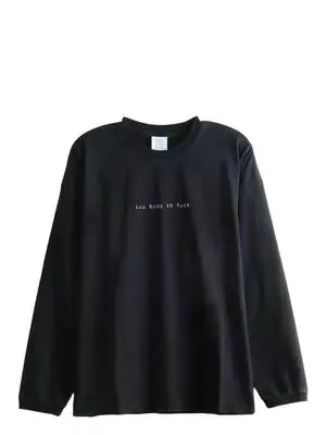 Vetements Slogan-print Long-sleeve T-shirt - Black