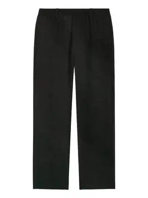 RETORI Retroi Drawstring Flannel Trousers - Black