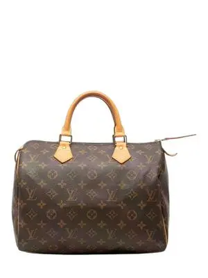LOUIS VUITTON 2003 Monogram Speedy 30 Boston Bag - Brown