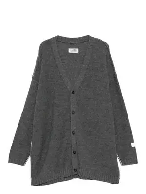 MAISON MARGIELA MM6 Maison Margiela Button-Fastening Oversized Cardigan Grey