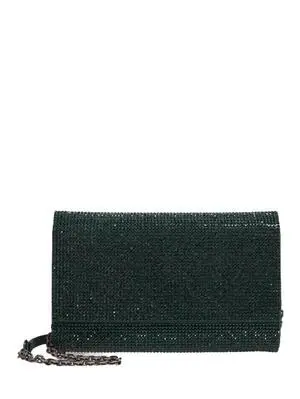 Judith Leiber Fizzoni Beaded Clutch - Ebonized Emerald