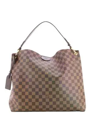 LOUIS VUITTON Damier Mm Hobo Bag - Brown