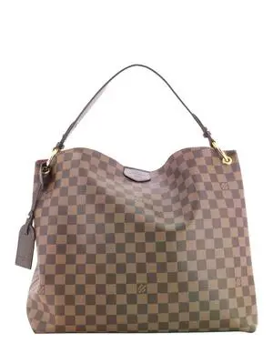 LOUIS VUITTON Damier Mm Hobo Bag - Brown