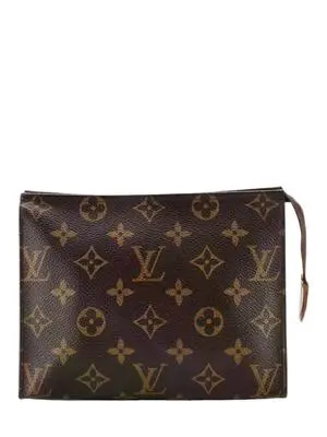 LOUIS VUITTON Toiletry Monogram Canvas Pouch - Brown