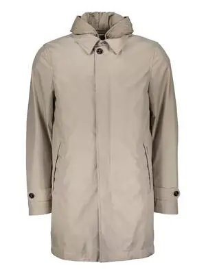 MOORER Moorer Hooded Single-Breasted Overcoat