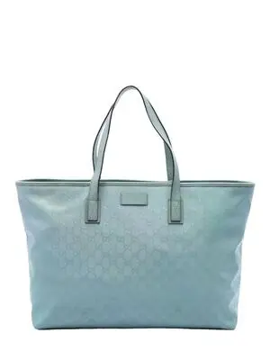 Gucci Gucci Large GG Imprimé Tote Bag Blue