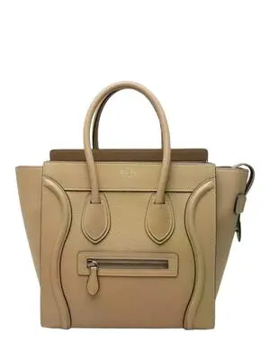 Celine Celine Micro Luggage Tote Bag Neutrals