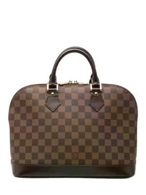LOUIS VUITTON Louis Vuitton Damier Ebene Alma PM Handbag