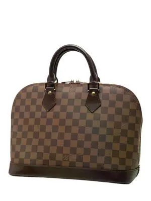 LOUIS VUITTON Damier Ebene Alma Pm Handbag - Brown