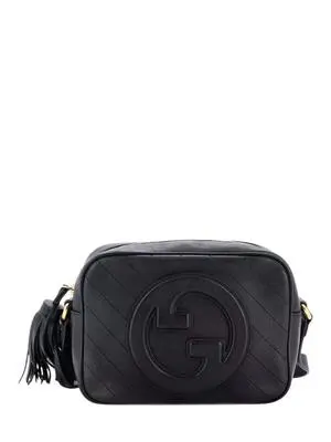 Gucci Blondie Nm Camera Shoulder Bag Diagonal Quilted Leather Small Crossbody Bag - Black