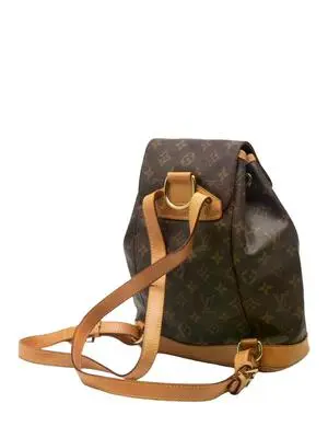 LOUIS VUITTON Monogram Montsouris Mm Backpack - Brown