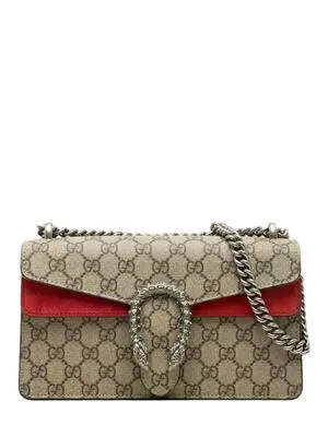 Gucci Gg Supreme Dionysus Crossbody Bag - Neutrals