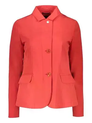 MOORER Logo-button Flap-pocket Blazer - Red