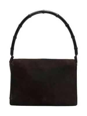 GUCCI Gucci Suede Bamboo Handbag