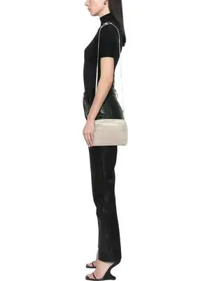 Bottega Veneta Bottega Veneta Nappa Intrecciato Nodini Crossbody Bag White