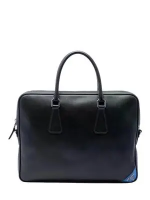 Prada Saffiano Business Bag - Black