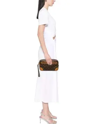 LOUIS VUITTON 1998 Monogram Marly Dragonne Gm Clutch Bag - Brown