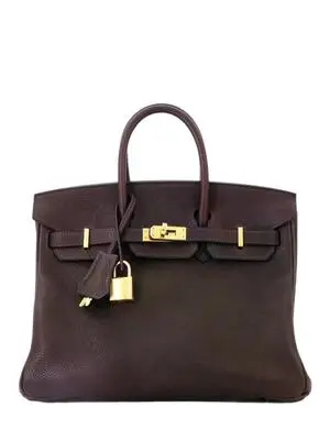 Hermès Birkin Handbag Barenia Faubourg With Gold Hardware - Brown
