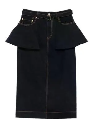 SACAI Sacai Peplum Belted Skirt