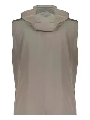 MOORER Hooded Water-resistant Gilet - Brown