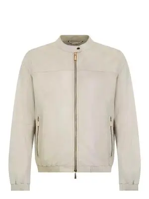 MOORER Moorer Leather Zip-Up Jacket