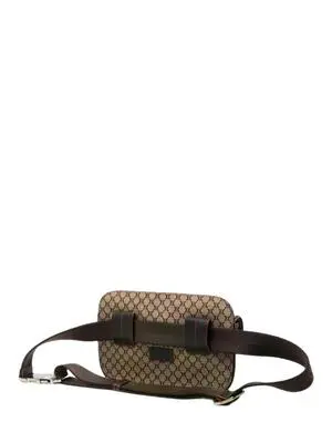 Celine Celine Macadam Canvas Double Pocket Belt Bag Neutrals