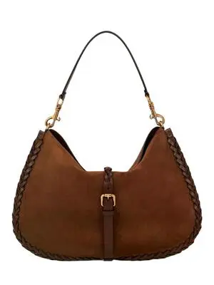 ETRO Maxi Suede Pony Bag With Threading
