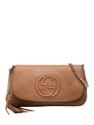 GUCCI Gucci Soho Chain Flap Crossbody Bag