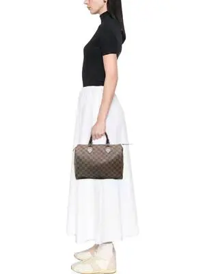 LOUIS VUITTON Damier Ebene Speedy 30 Boston Bag - Brown