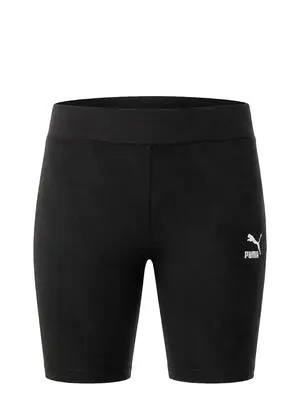 PUMA Logo-print Tight Shorts - Black