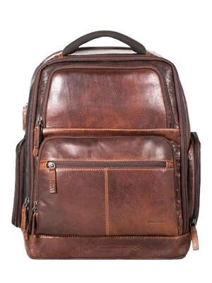 JACK GEORGES Voyager Large Tech Backpack - Brown