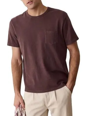 Marine Layer Luxe Slub Pocket T-shirt - Java