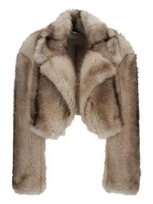 Sportmax Short Fur Jacket - Grey