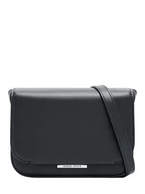Giorgio Armani Giorgio Armani Small Leather Shoulder Bag Black