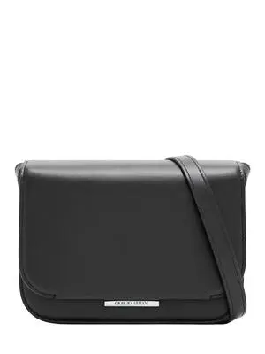 Giorgio Armani Giorgio Armani Small Leather Shoulder Bag Brown