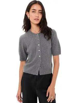 REFORMATION Maude Cashmere Cardigan - Thunder