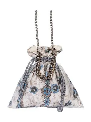 EFFEI Malam Bag With Silver-tone Chain - Blue