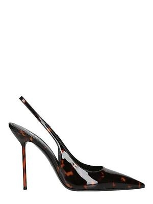 Paris Texas Lidia Slingback 105 Patent Leather Heels - Dk.brn Com