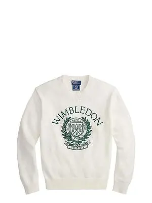 Polo Ralph Lauren X Wimbledon Cotton Crewneck Sweatshirt - Ceramic White