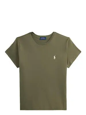 Polo Ralph Lauren Brand-embroidered Short-sleeved Cotton-jersey T-shirt - Olive