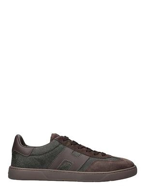 Hogan Suede Panel Trainers - Dk.brn Com