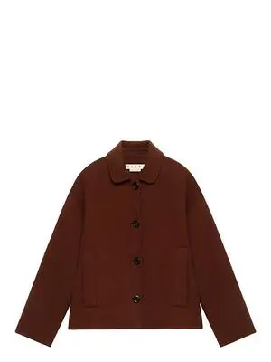 Marni Short Dropped-shoulder Wool And Cashmere Jacket - 00m40