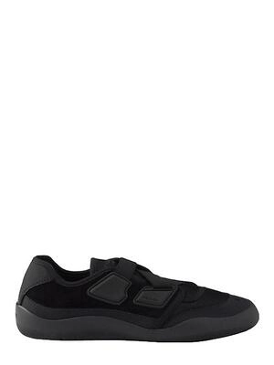 Prada Speedrock Technical Leather And Mesh Trainers - Black