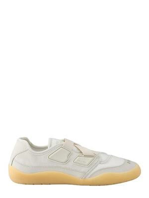 Prada Speedrock Technical Leather And Mesh Trainers - Grey